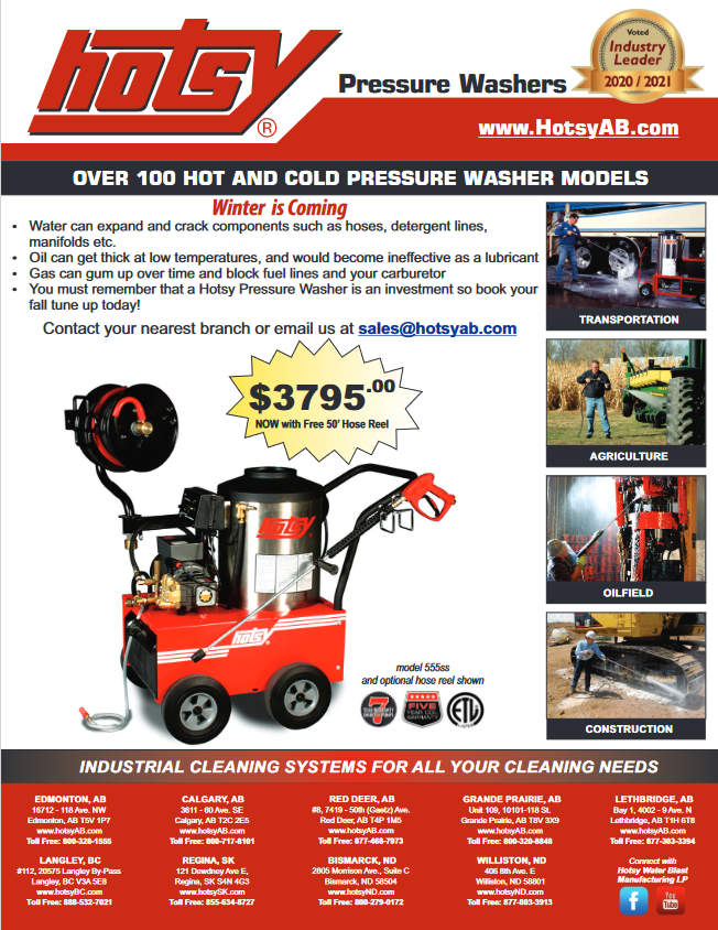 Pressure Washers | British Columbia | Alberta | Saskatchewan | Hotsy Water Blast
